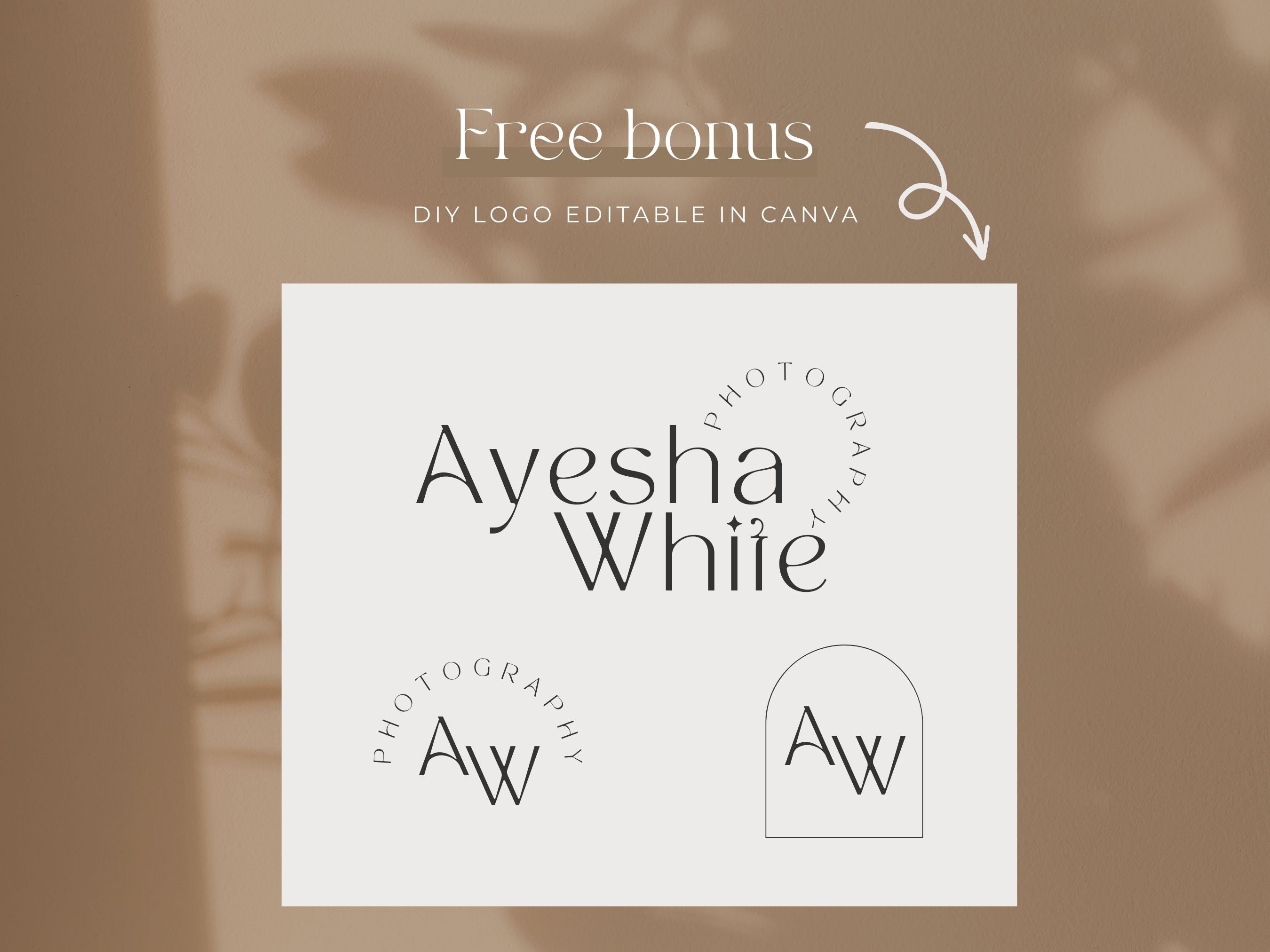 Boho Website Template for Photographers in Canva Photographer Website ...