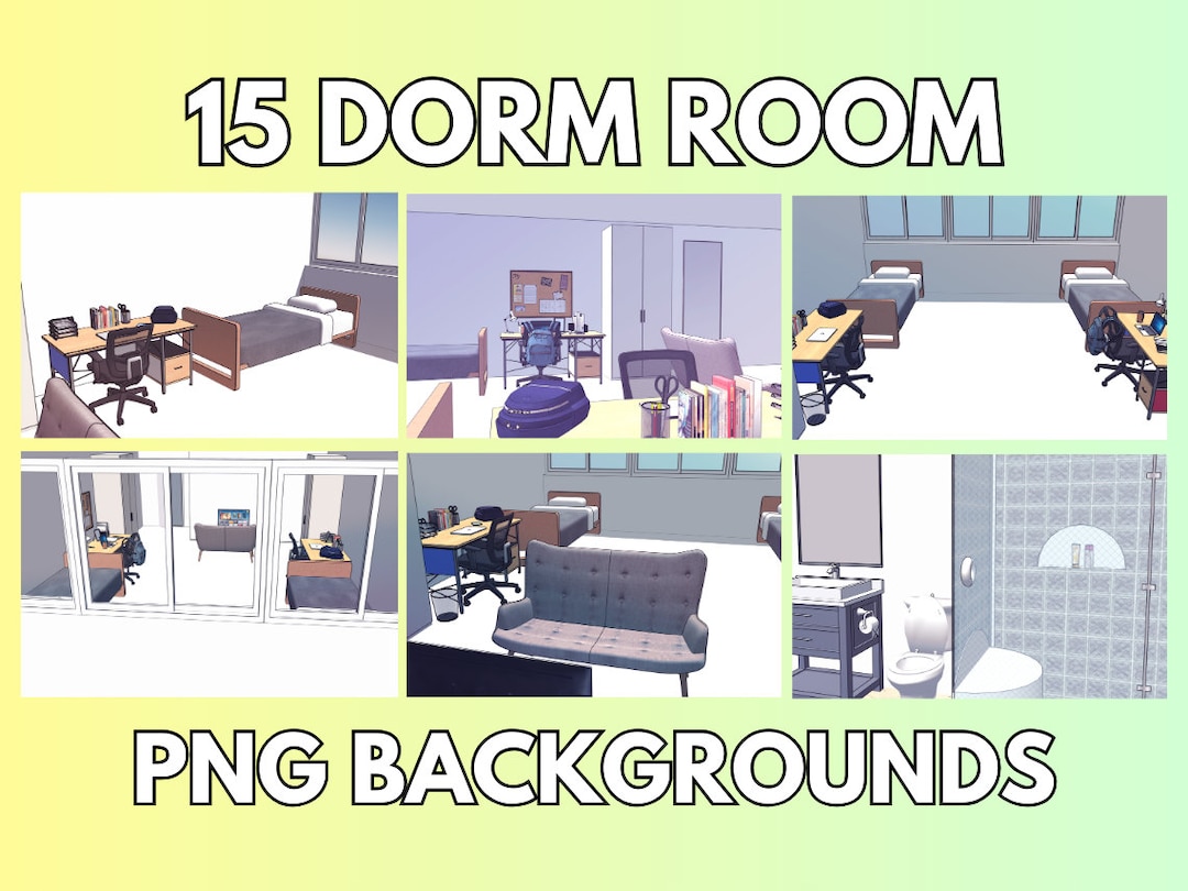 15 Dorm Room Backgrounds for Webtoon / Comic / Illustrations / HD / PNG ...