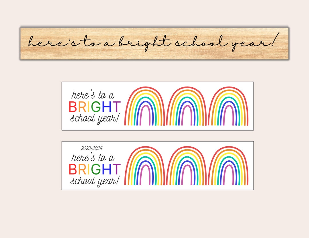 UPDATED Back to School Bookmarks, Bright School Year Ahead, First Day ...