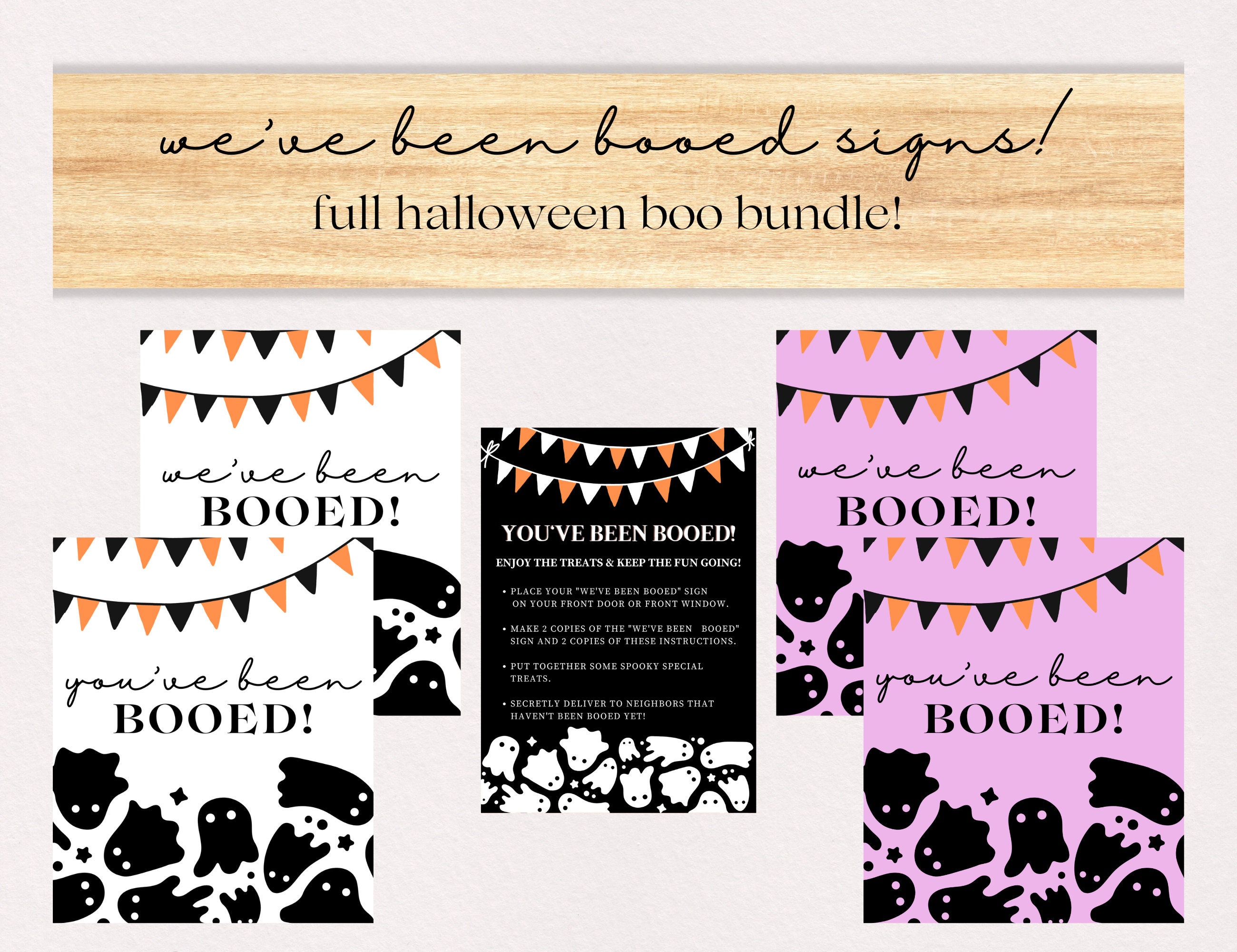You've Been Booed Printable Neighborhood Booed Bundle - Etsy
