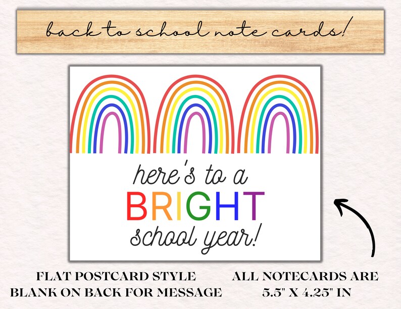Back to School Teachers Card, Bright School Year Ahead, First Day of ...