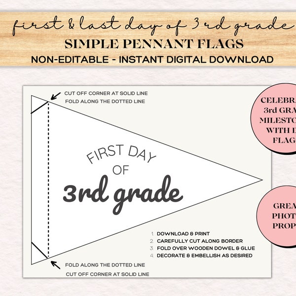 3rd Grade Sign - Etsy