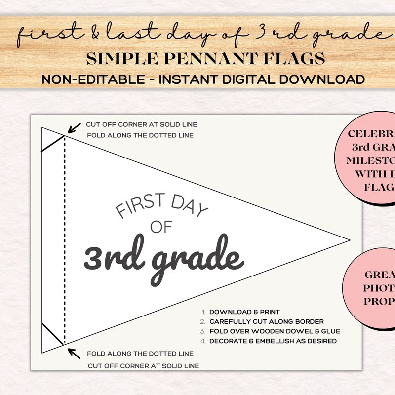 School Pennant - Etsy