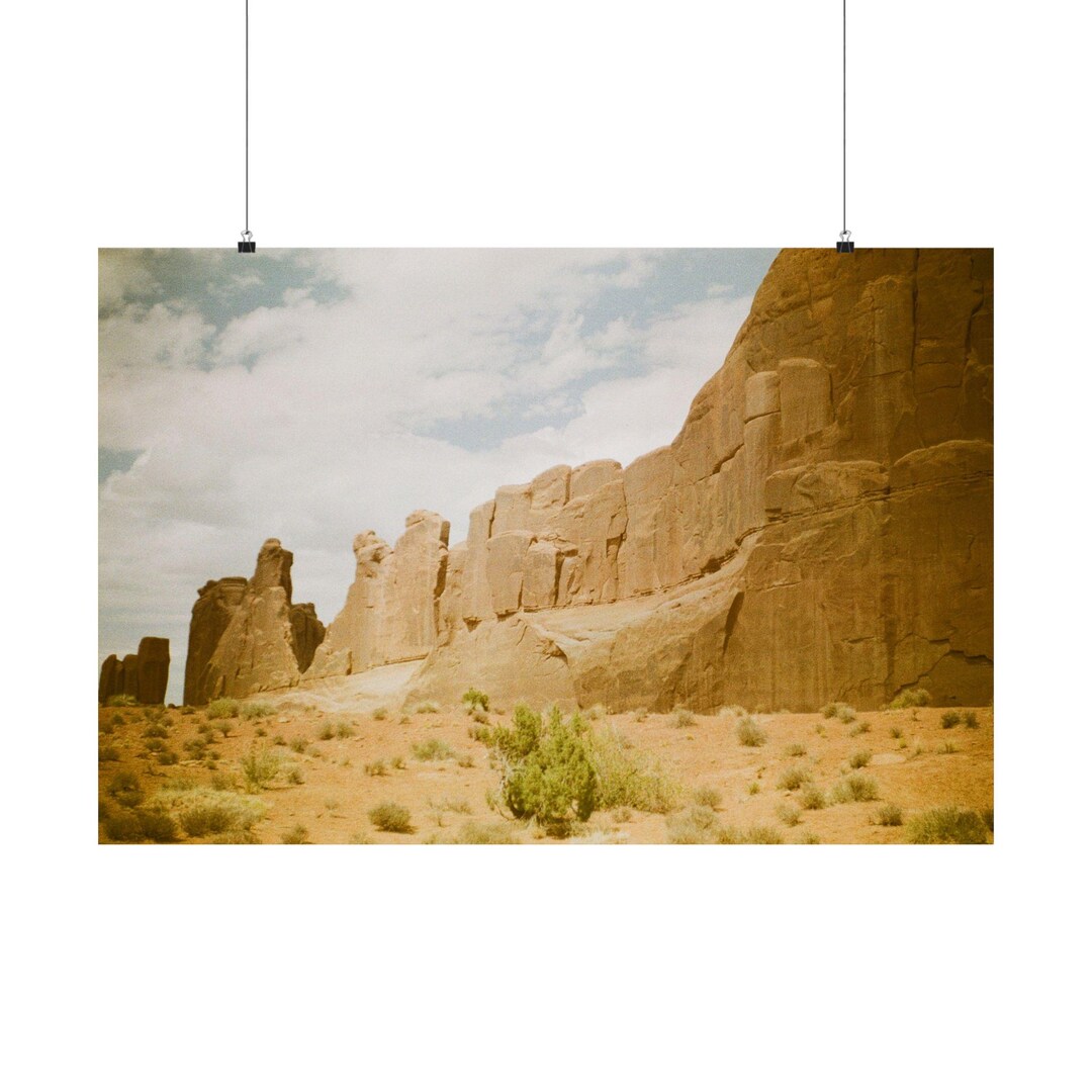 Arches Moab, Utah - 35mm Film Photography - Matte Horizontal Poster ...