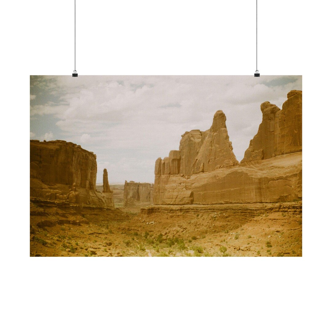 Arches Moab, Utah - 35mm Film Photography - Matte Horizontal Poster ...