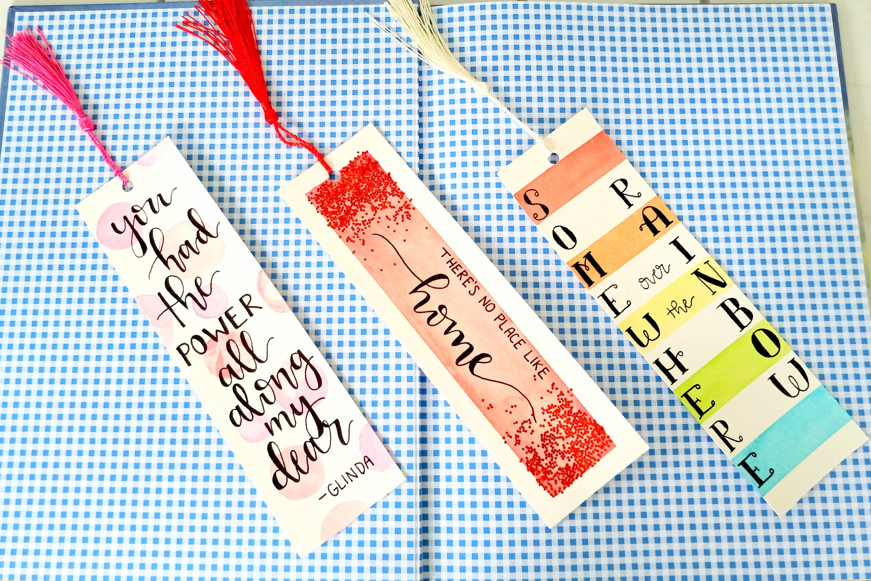 The Wizard of Oz Quote Bookmarks - Set of 3 - Hand Lettered and ...