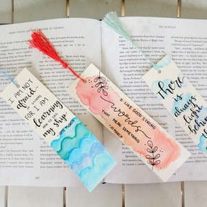 Little Women Quote Bookmarks - Set of 3 - Watercolor Literature Quotes ...