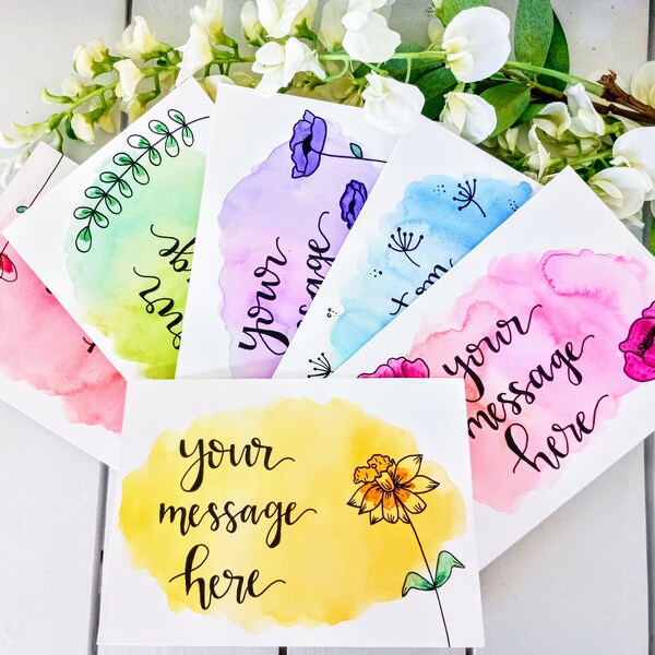 Hand Lettered Card - Etsy