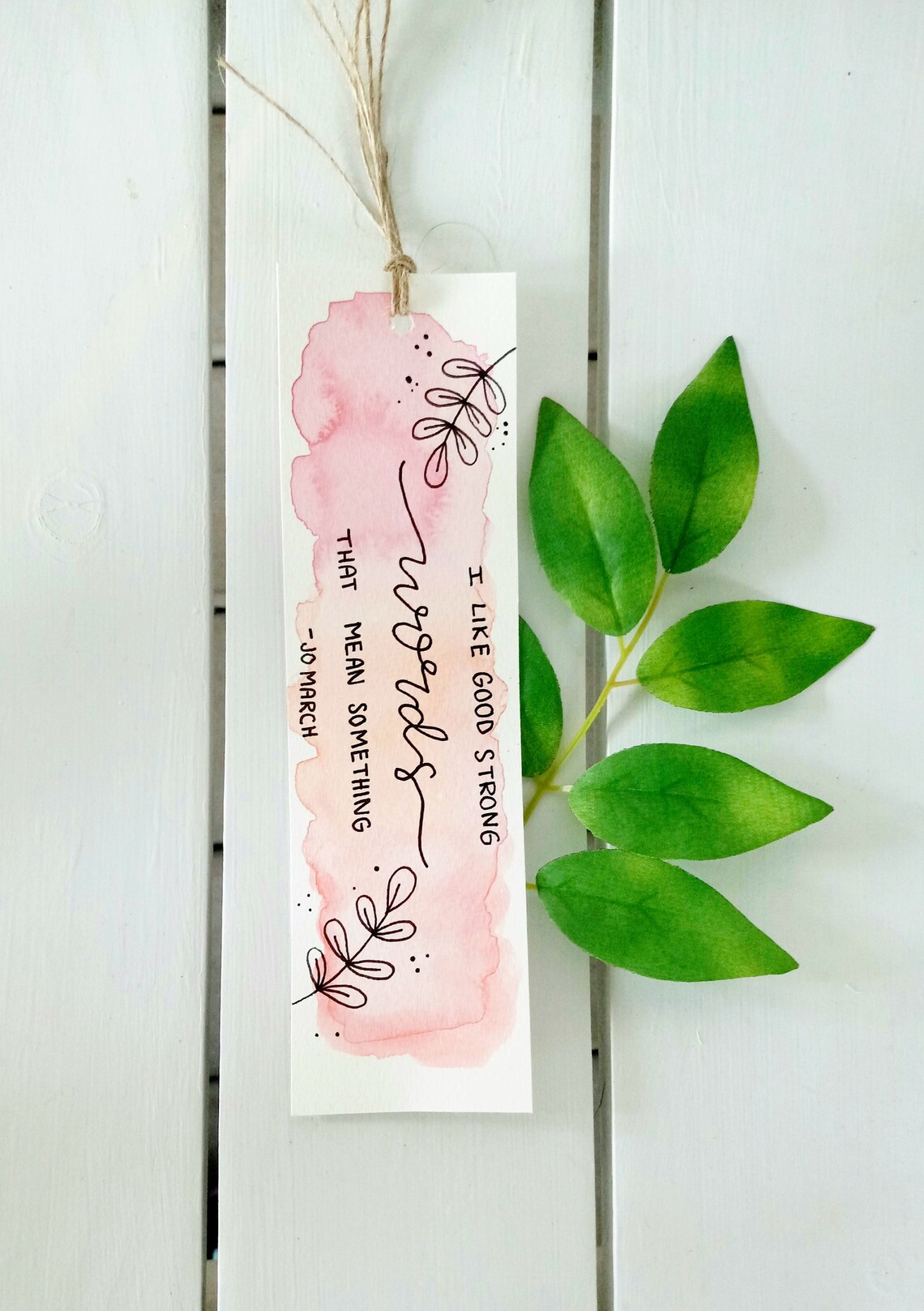 Little Women Quote Bookmarks Set of 3 Watercolor - Etsy