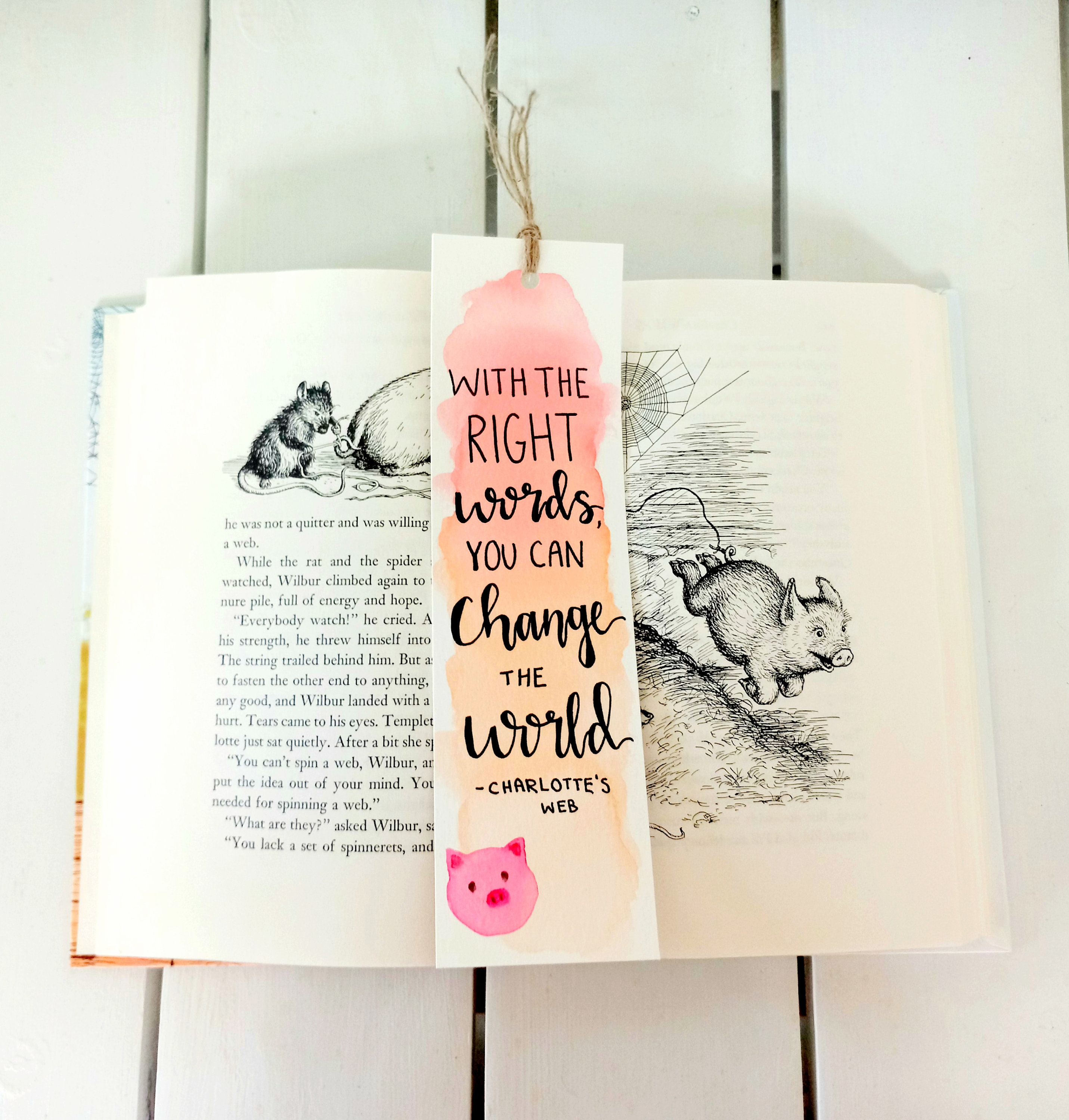 Charlotte's Web Bookmarks Set of 3 Literature Quotes - Etsy