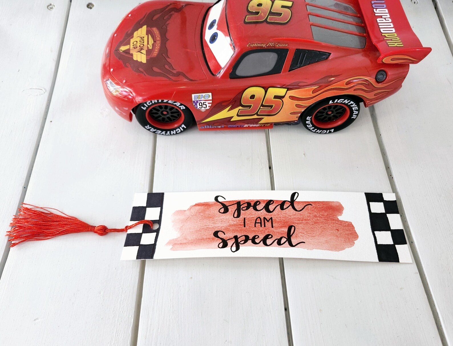 Car Movie Bookmarks - Set of 3 - Lightning Car and Tow Truck - Handmade ...