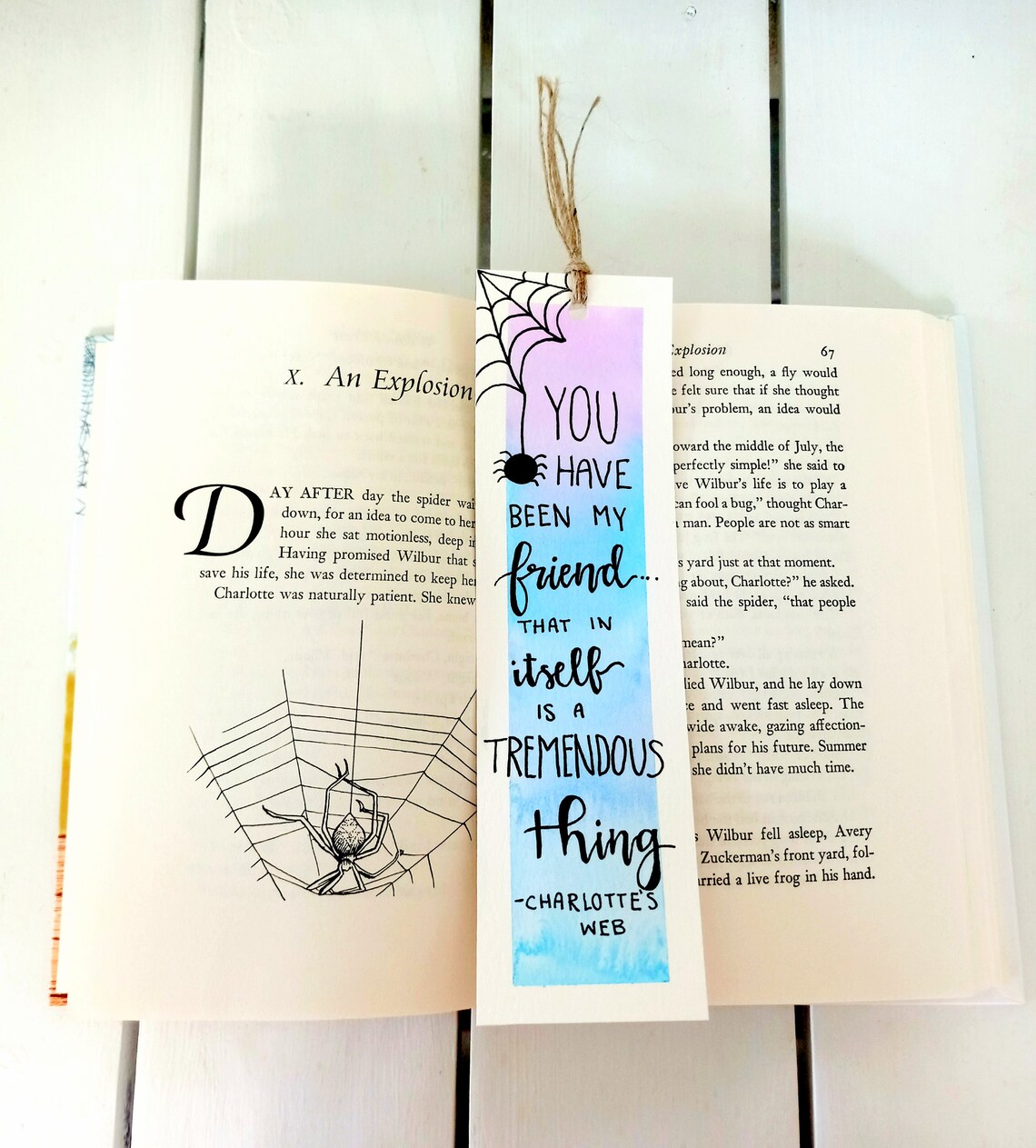 Charlotte's Web Bookmarks Set of 3 Literature Quotes - Etsy