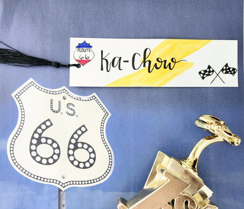 Car Movie Bookmarks - Set of 3 - Lightning Car and Tow Truck - Handmade ...