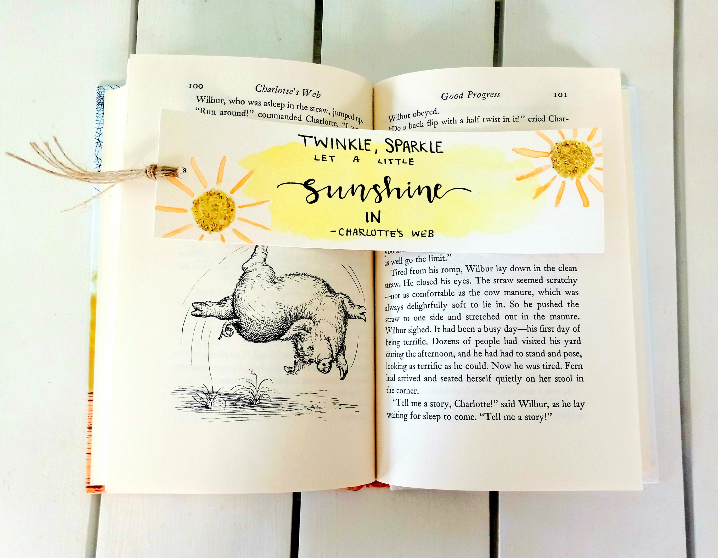Charlotte's Web Bookmarks Set of 3 Literature Quotes - Etsy