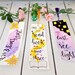 Rapunzel Bookmarks - Set of 3 - Watercolor Long Hair Bookmarks ...