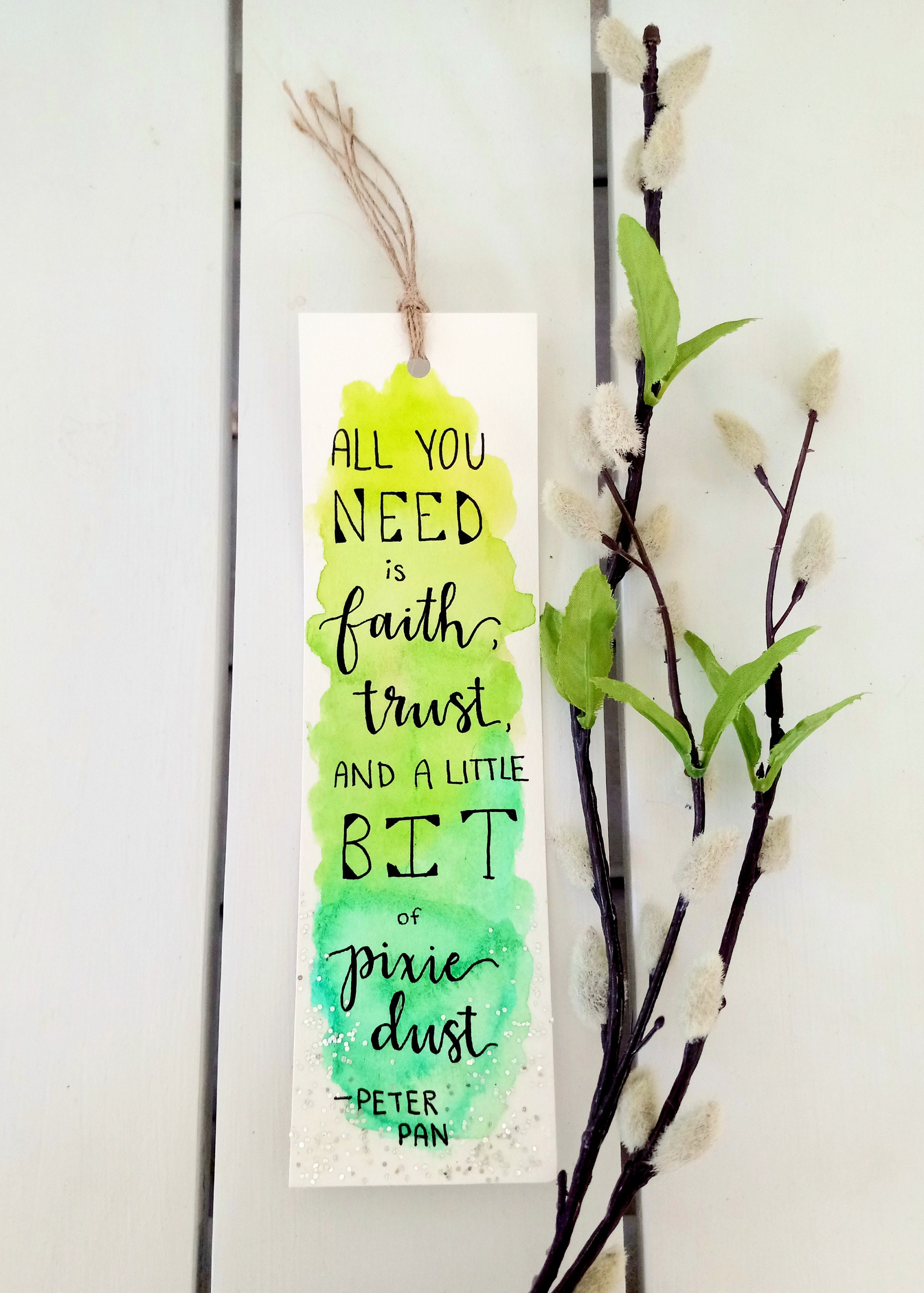 Peter Pan Bookmarks Set of 3 Watercolor Tinker Bell Bookmarks Peter Pan ...