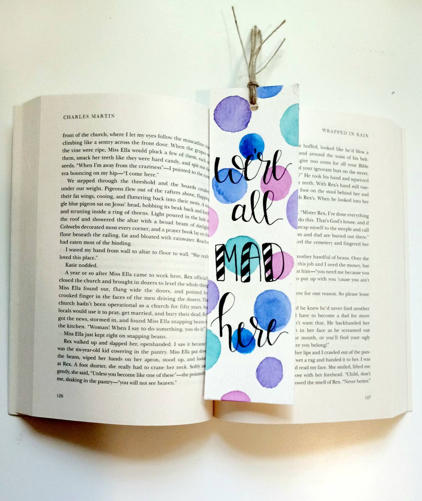 Alice in Wonderland Bookmarks Set of 3 Hand Lettered and Handmade ...
