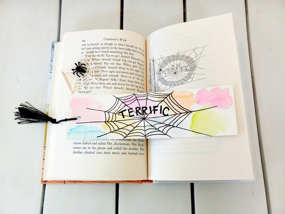 Charlotte's Web Bookmarks-set of 3-classic Quotes-book Lovers Gift-eb ...