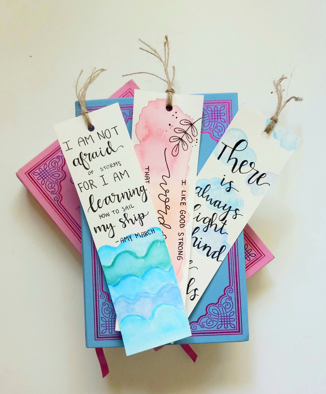 Little Women Quote Bookmarks Set of 3 Watercolor - Etsy