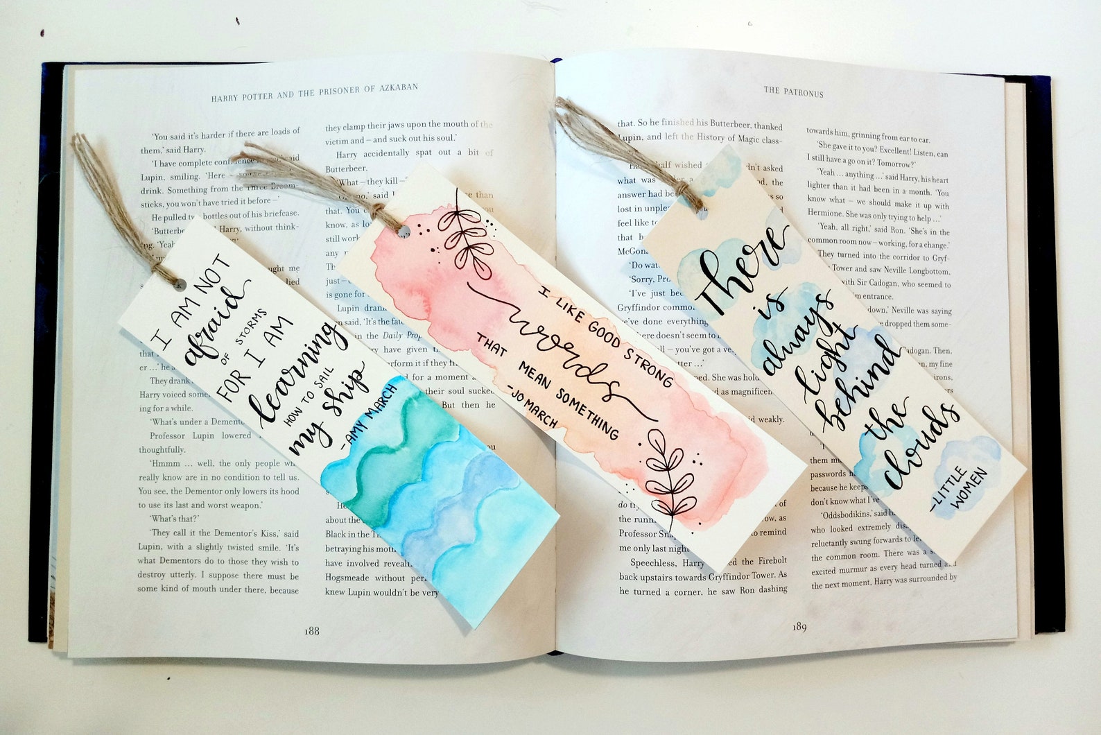 Little Women Quote Bookmarks Set of 3 Watercolor - Etsy