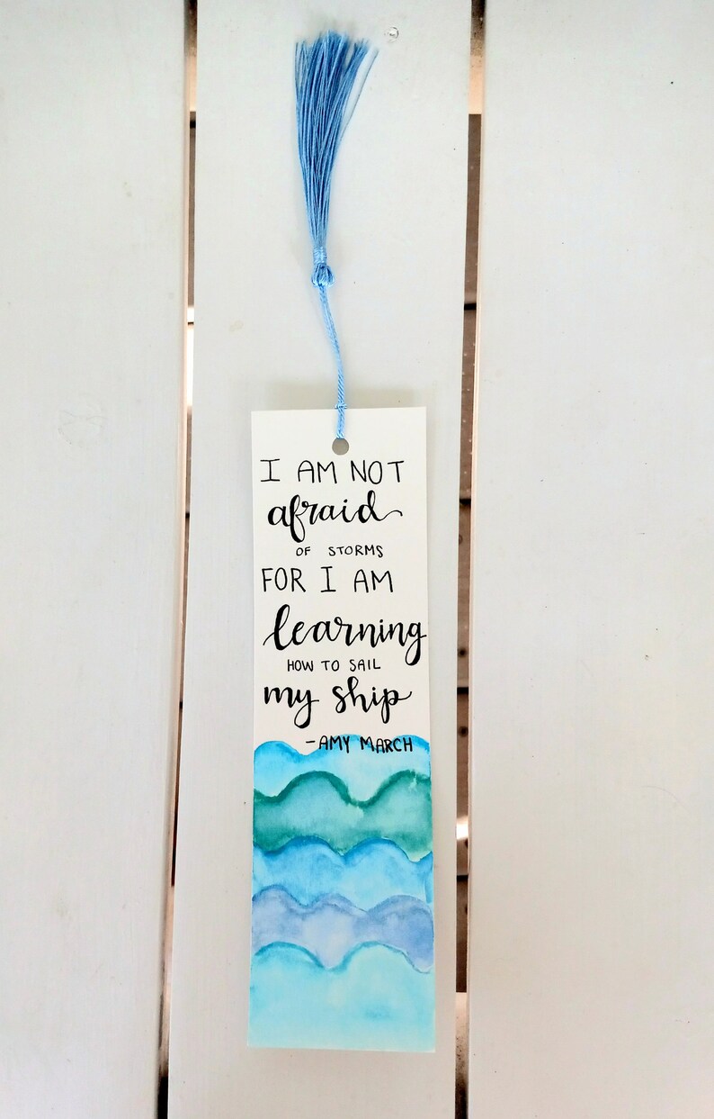 Little Women Quote Bookmarks - Set of 3 - Watercolor Literature Quotes ...