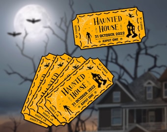 Haunted House Ticket - Etsy