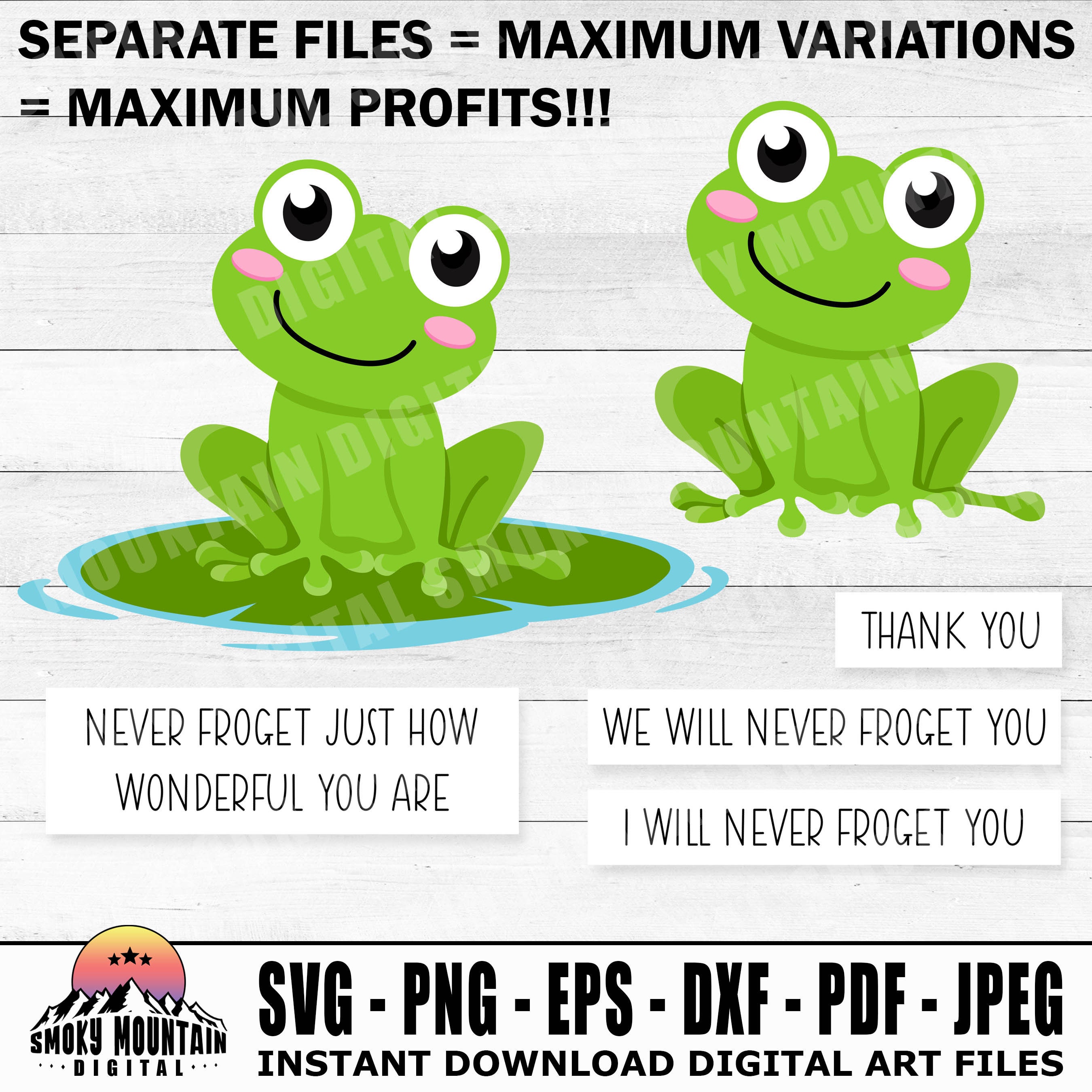 FROGET - Instant Digital Download - Svg, Png, Eps, Dxf, Pdf & Jpeg ...