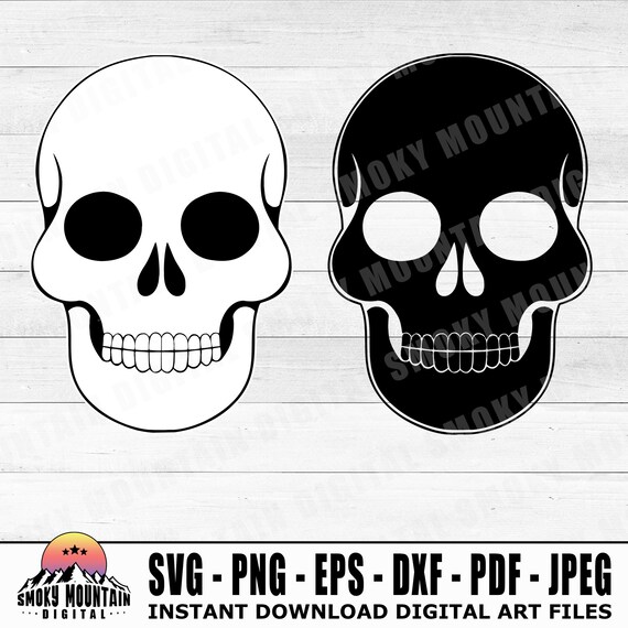 Human Skull Svg Instant Digital Download Svg Png Eps - Etsy UK