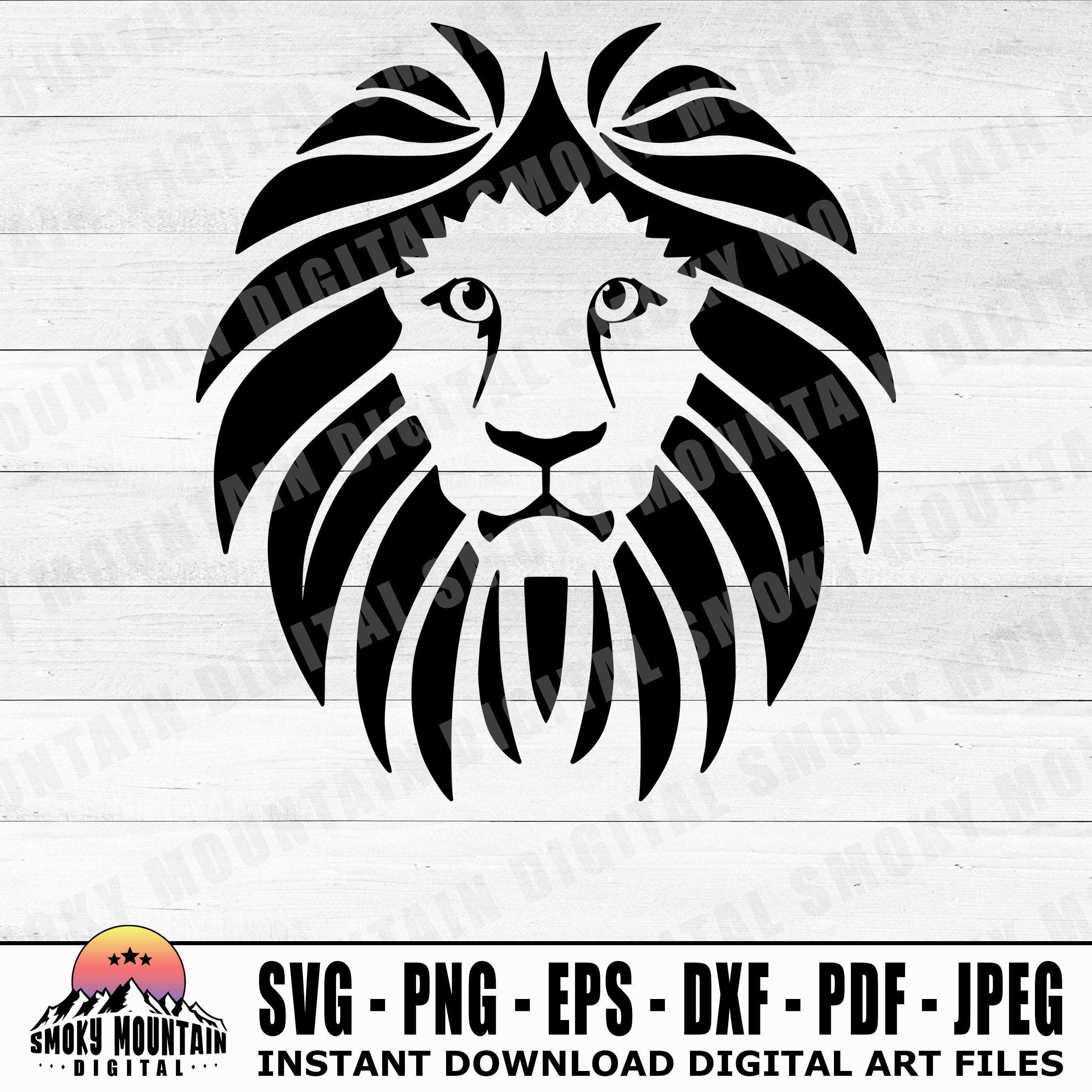 Lion Head Silhouette Png