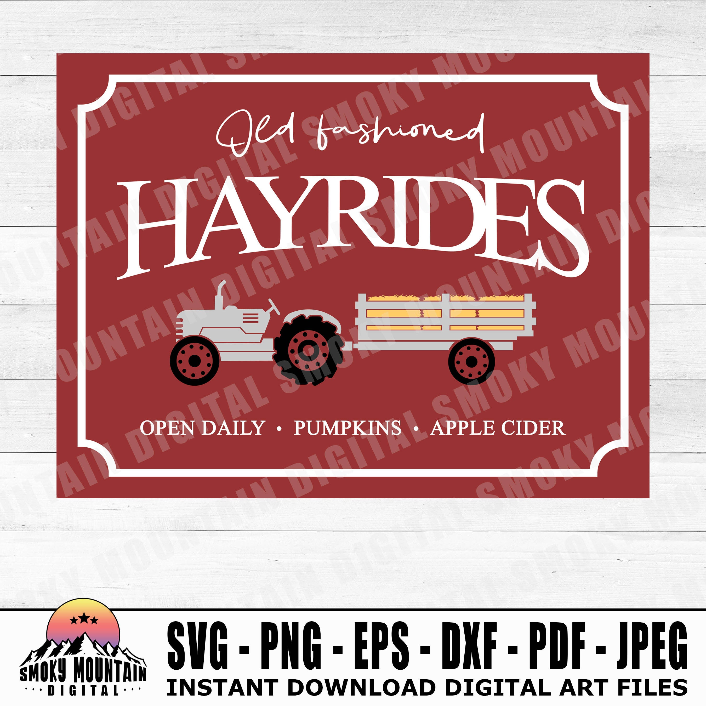 Hayride Sign Printable: Vintage Fall Design (digital Download) - Etsy