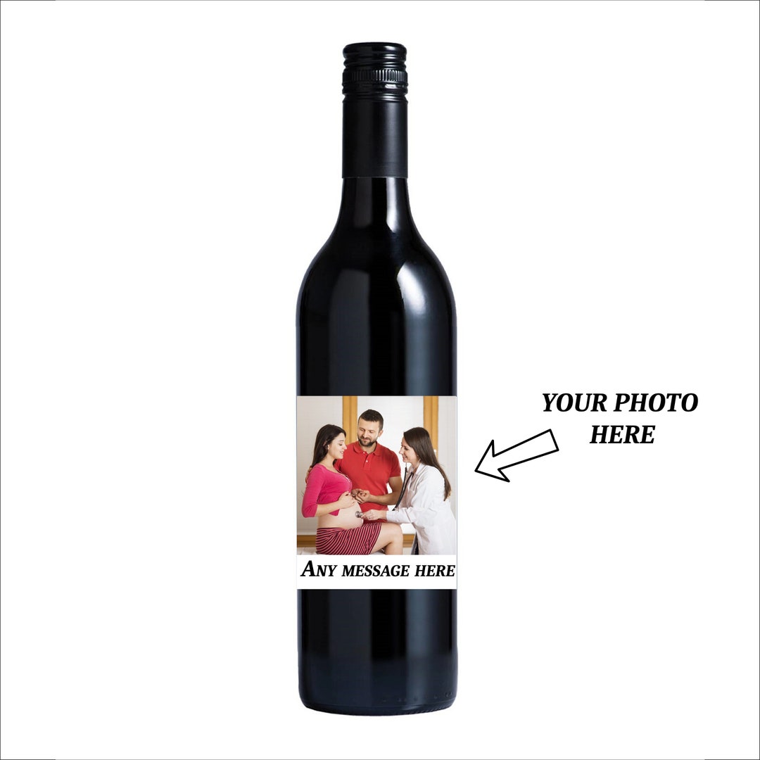 Any Photo, Any Message - Customised Wine Label - Etsy Australia