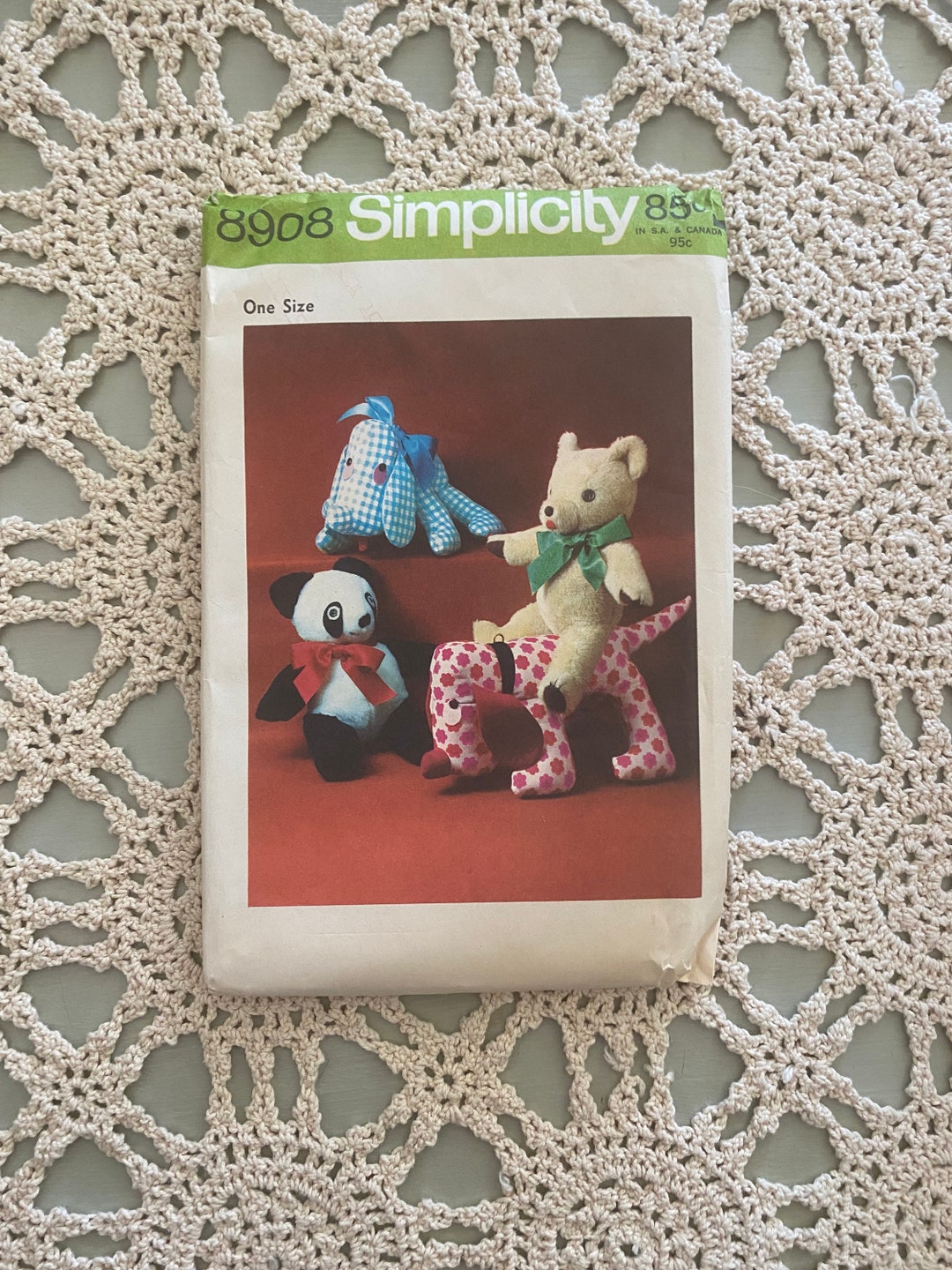 Simplicity Pattern #8908 (1972) Set of Stuffed Toys UNCUT - Etsy