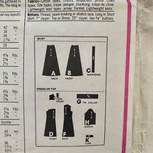 Simplicity Pattern #8311 (1977) Misses' Dress or Top and Skirt in Two ...