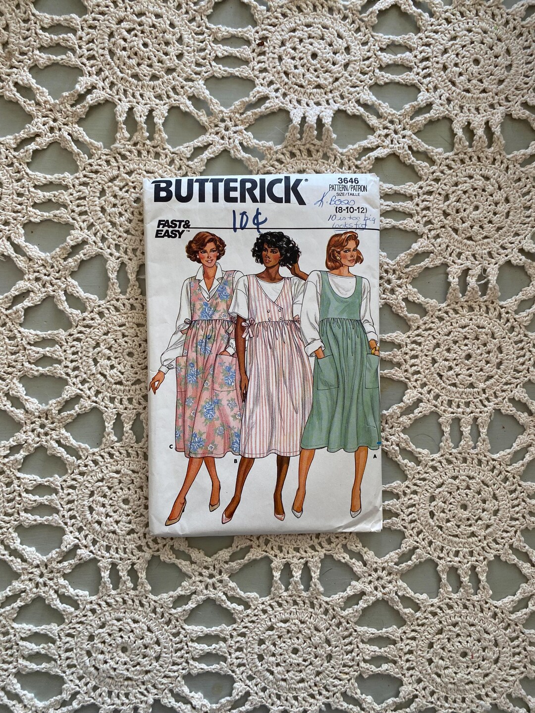 Butterick Pattern #3646 (1986) Misses' Maternity Jumper - Etsy