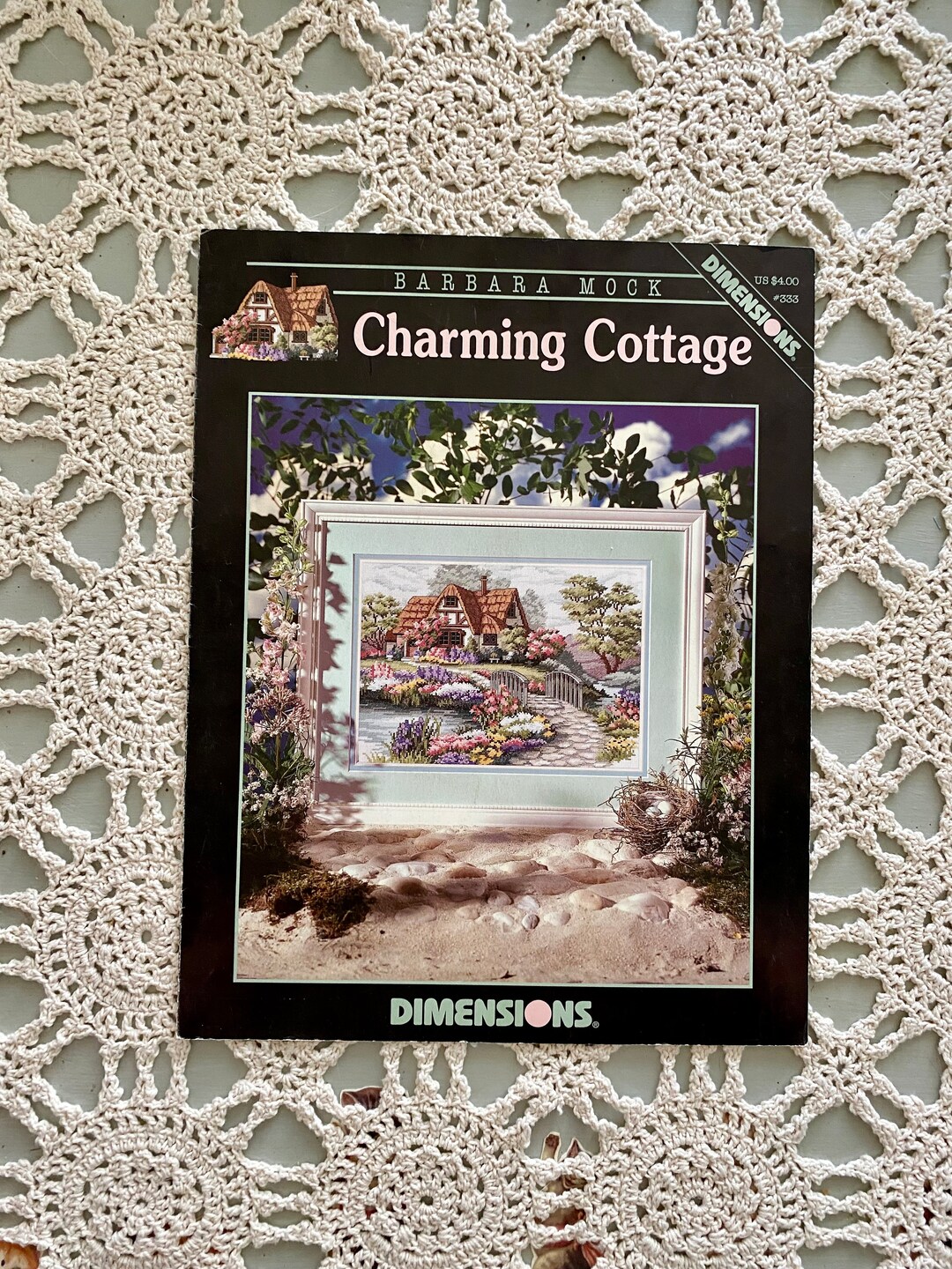 Dimensions Charming Cottage Cross Stitch Pattern (2001) - Etsy