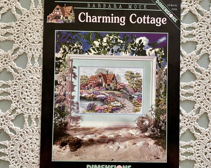 Dimensions Charming Cottage Cross Stitch Pattern (2001) - Etsy
