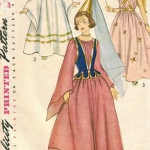 Simplicity Pattern 4071 1951 Girls' Costumes Angel, Princess, Fairy - Etsy