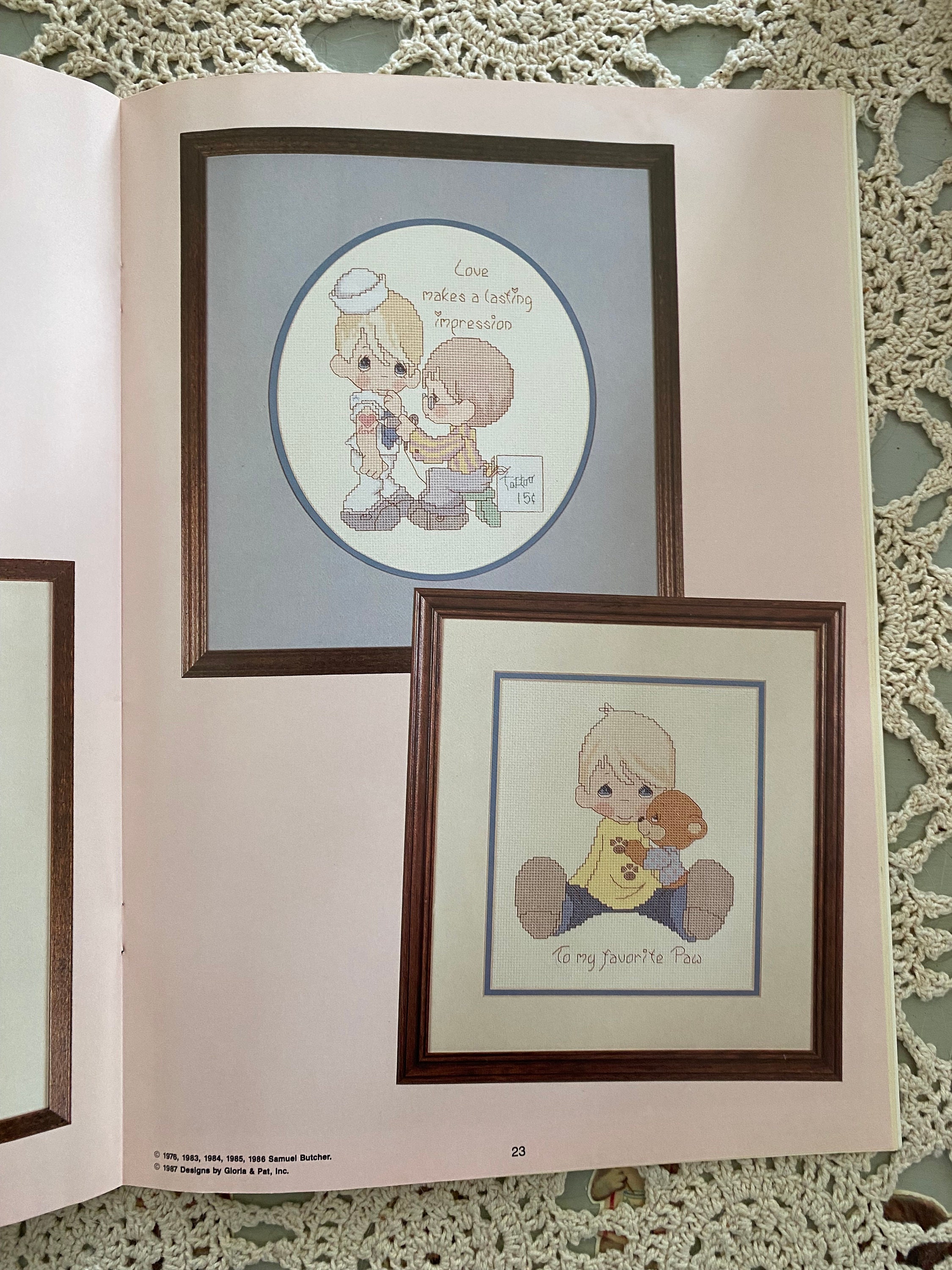 Precious Moments Uncle Sam Cross Stitch Pattern Book PM-15 (1987) - Etsy