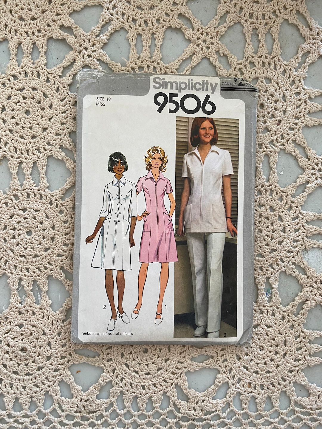 Simplicity Pattern 9506 (1980) Dress or Tunic and Pants in Misses' or ...