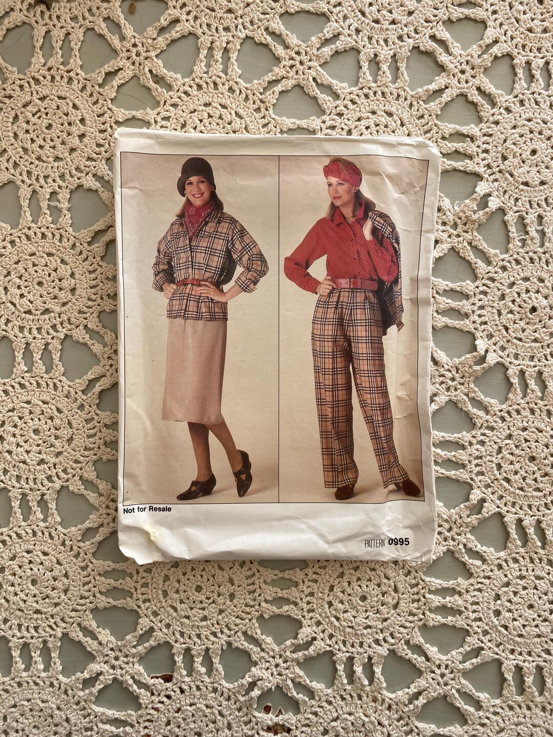 Vogue Pattern #0995 (1985) "not for Resale" Pattern. Misses' Jacket ...