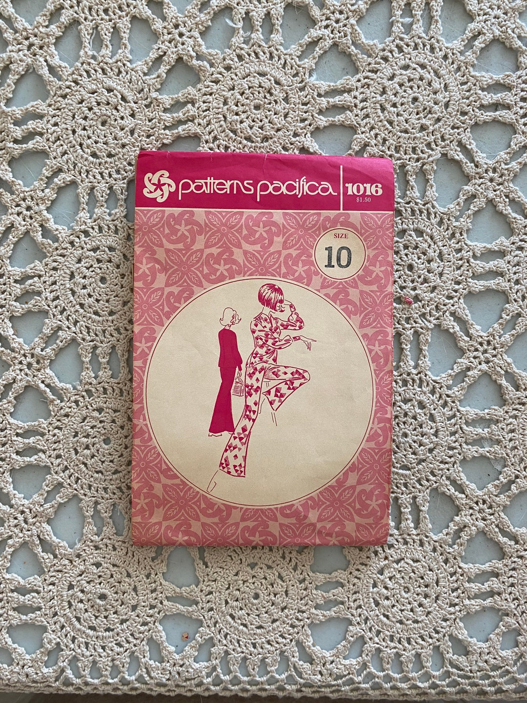 Pacifica Pattern 1016 (1970s) Misses' Tunic and Flared Pants - Etsy