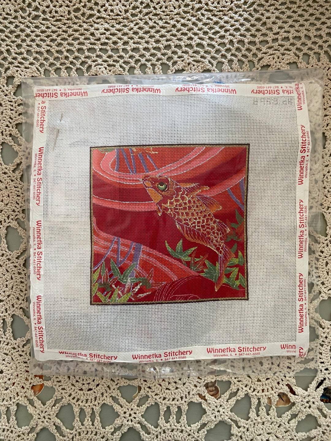 Winnetka Stitchery Koi Fish Cross-stitch Kit - Etsy
