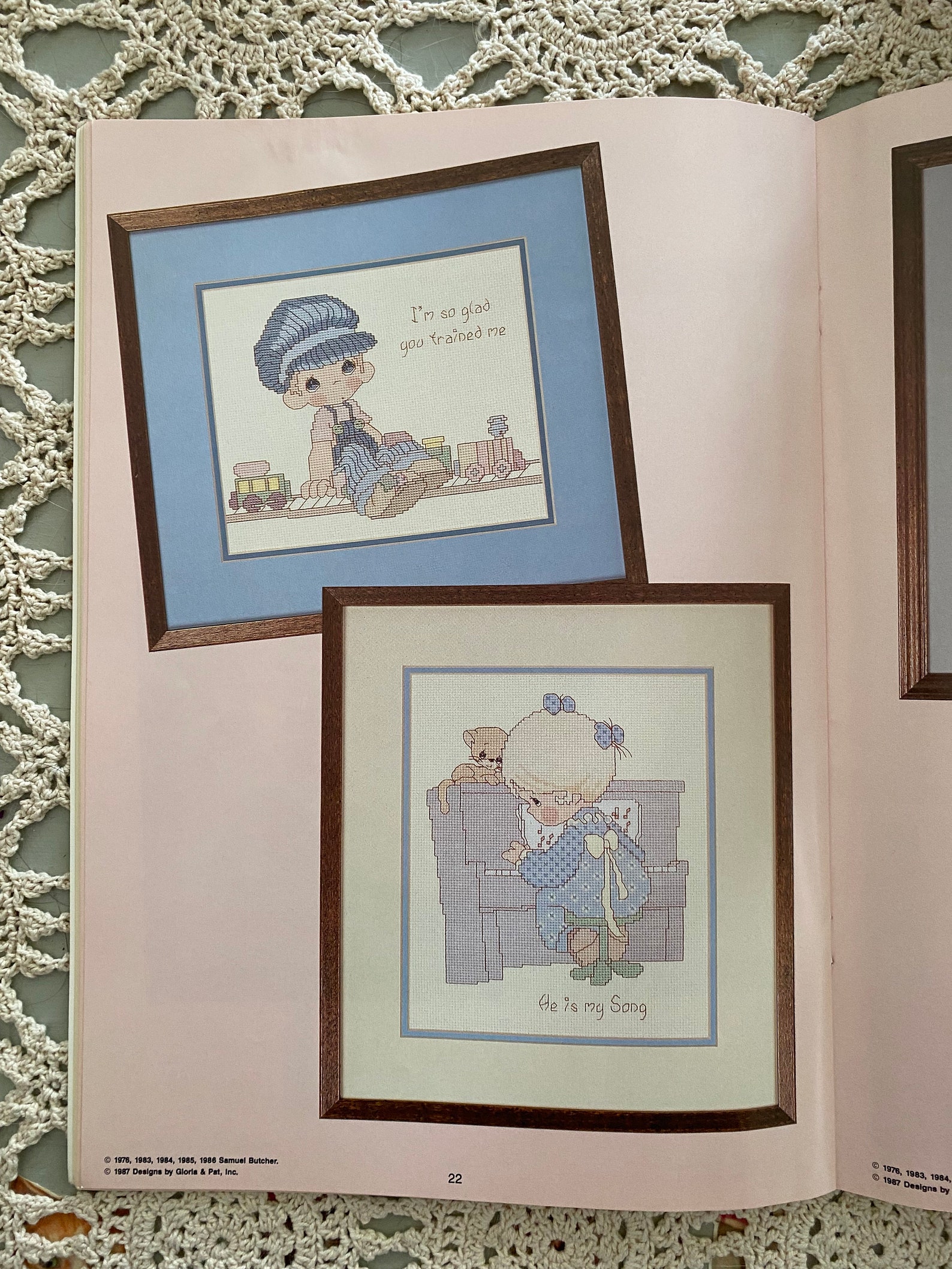 Precious Moments Uncle Sam Cross Stitch Pattern Book PM-15 1987 - Etsy