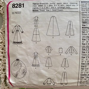 Simplicity Pattern #8281 (1977) Wardrobe Suitable for 11 1/2" and 12 1/ ...