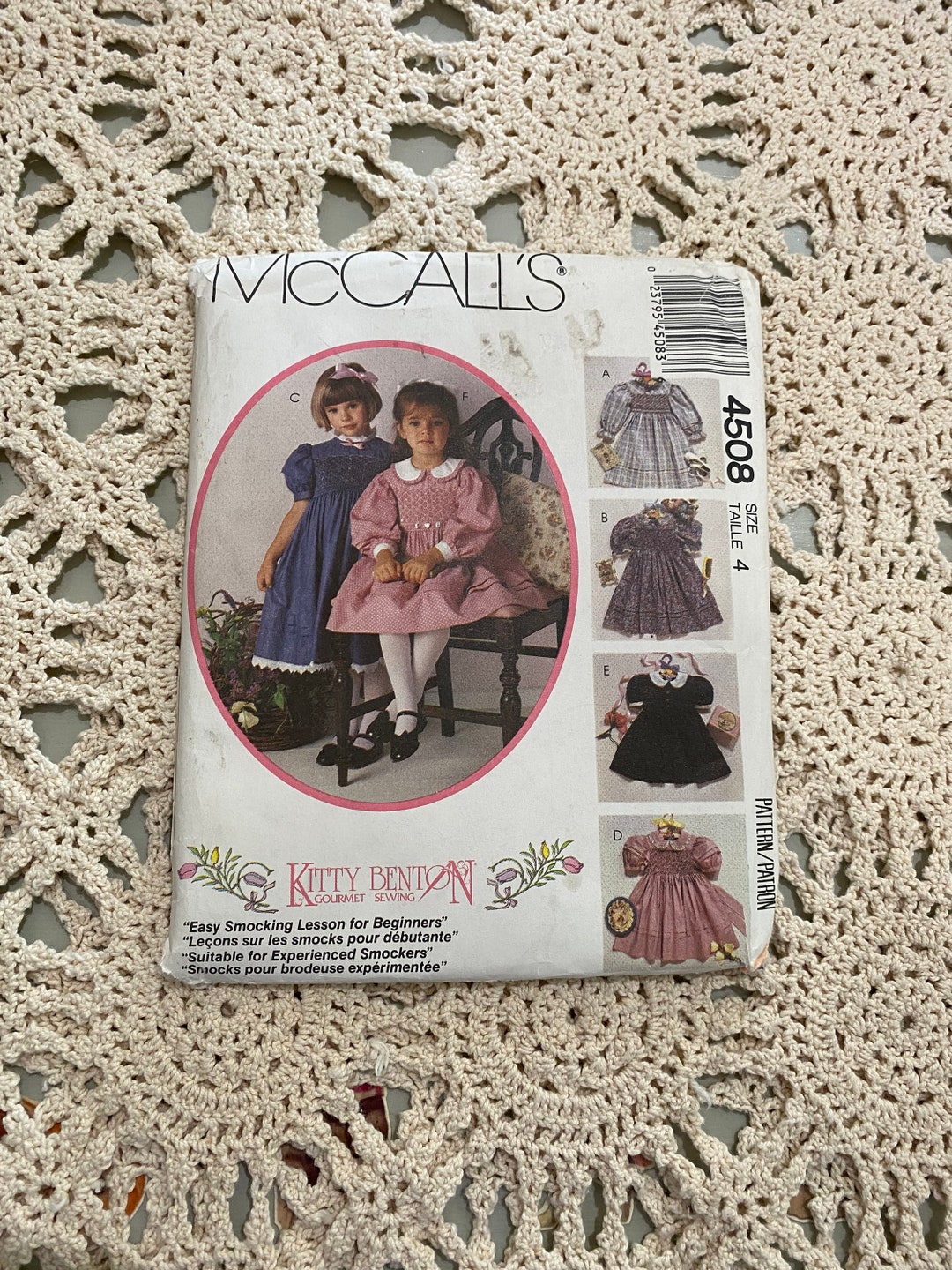 Mccall's Pattern #4508 (1989) Kitty Benton - Children's and Girl's ...