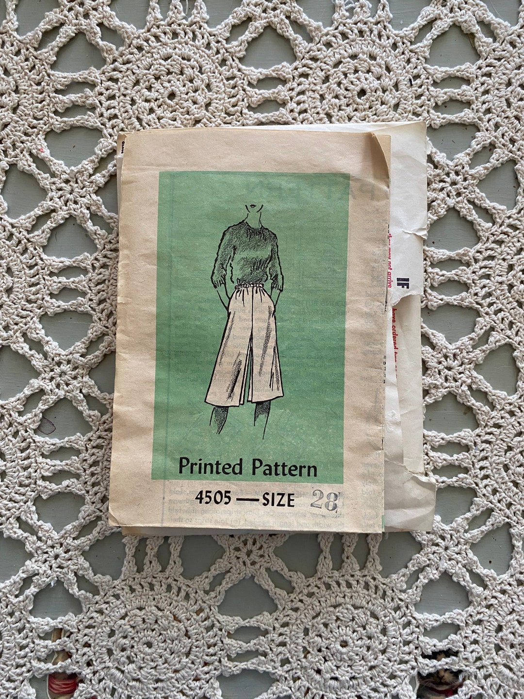 Anne Adams Pattern #4505 (1970s) Misses Cullottes - Etsy