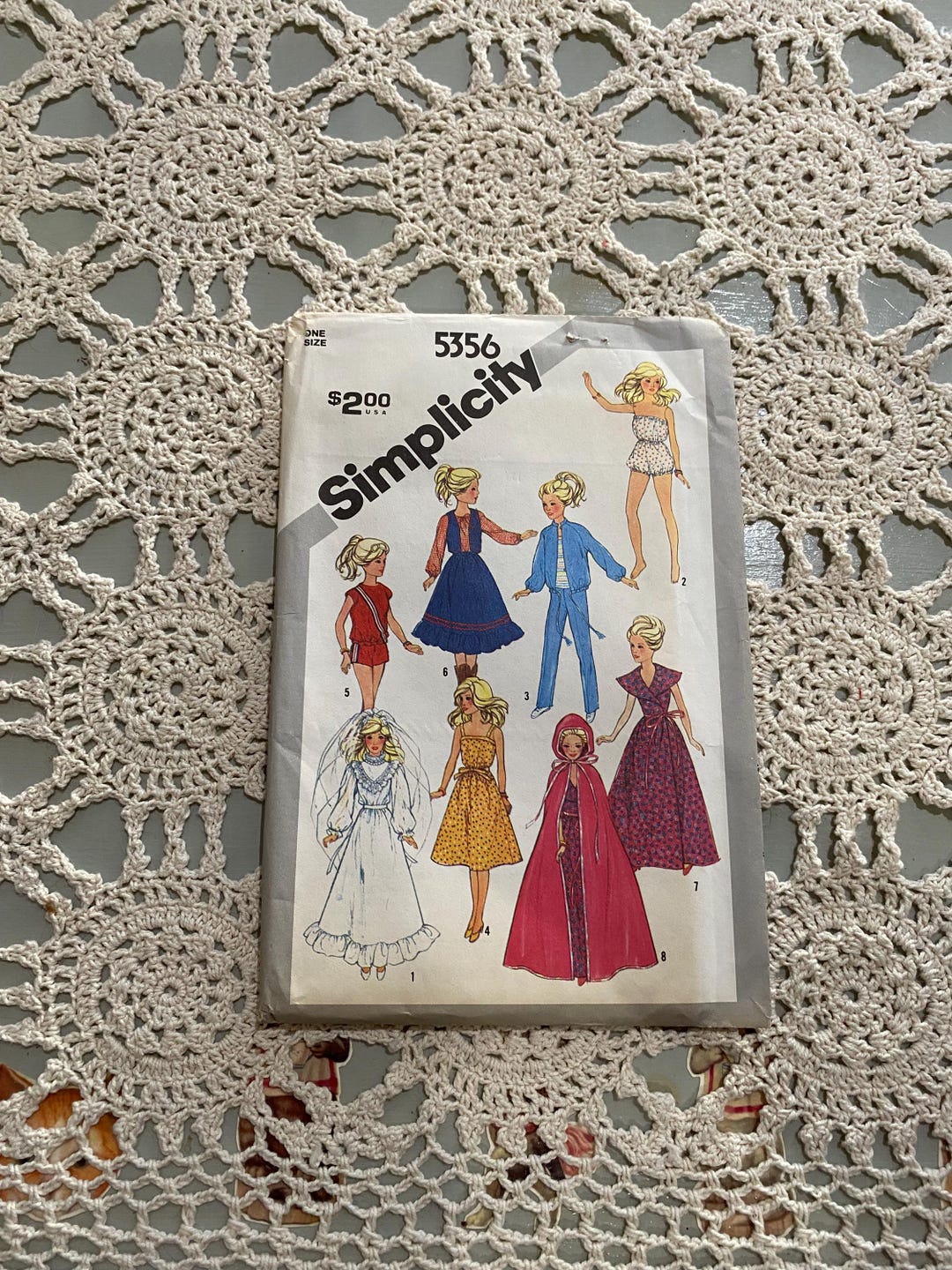 Simplicity Pattern #5356 (1981) Wardrobe for 11 1/2" (29cm) & 12 1/2 ...