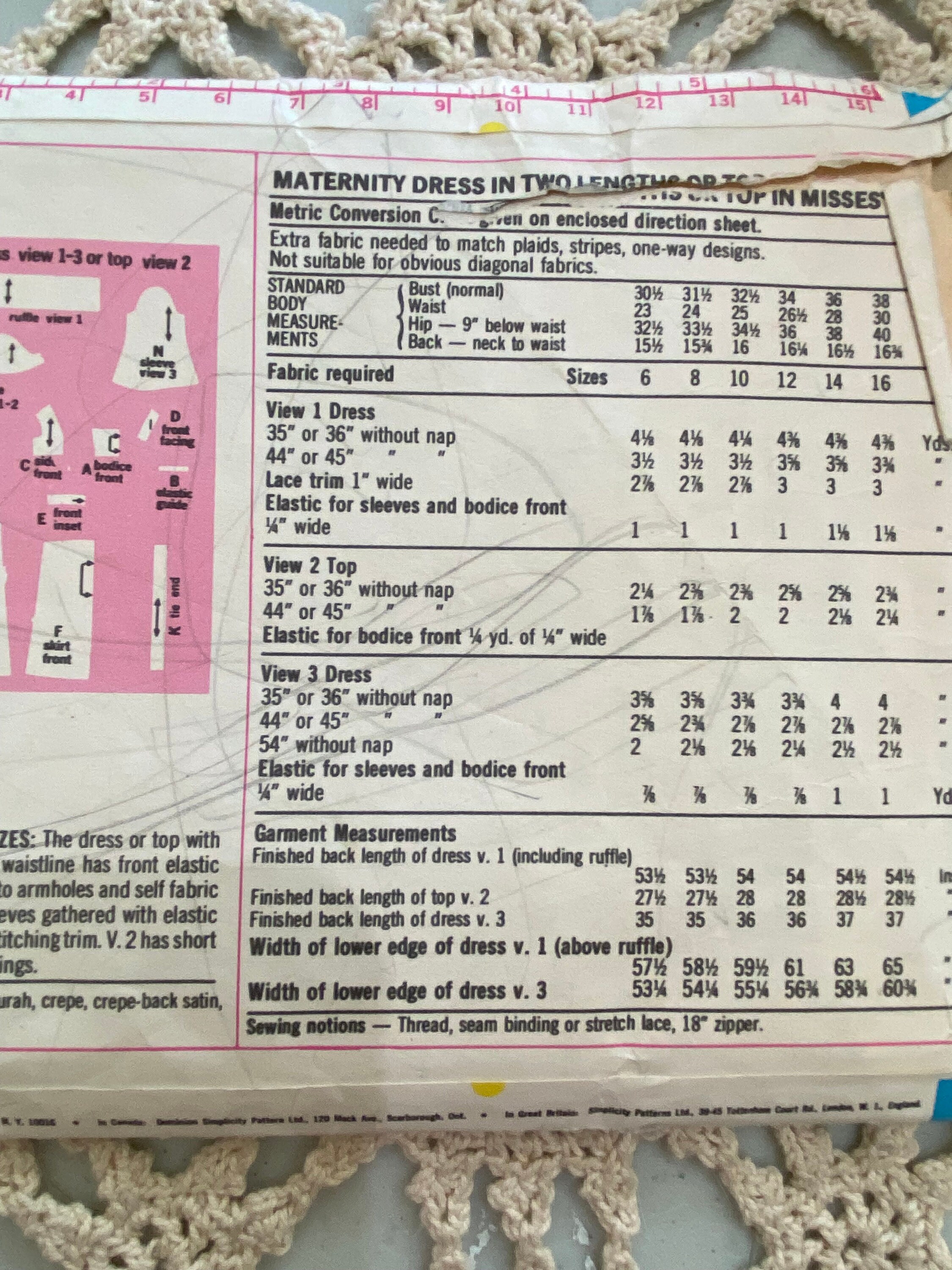 Simplicity Pattern 6889 1975 Misses Maternity Dress in 2 - Etsy