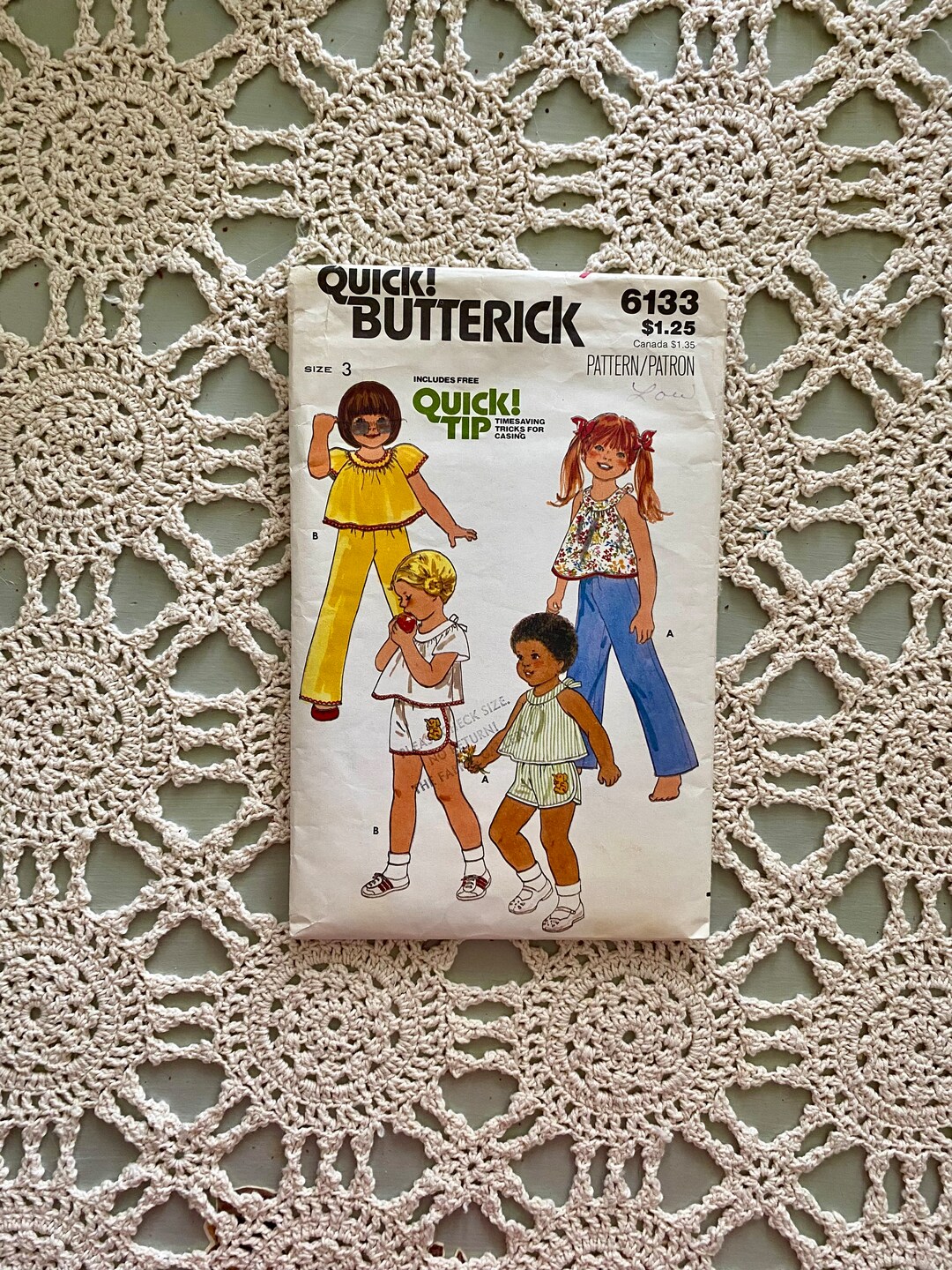 Butterick Pattern #6133 (1980s) Toddler Top, Pants & Shorts UNCUT - Etsy
