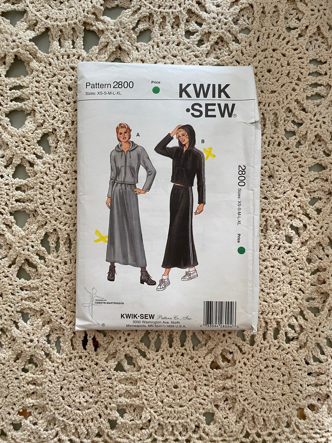Kwik Sew Pattern #2800 (est. 1990s) Misses' Jackets & Skirt - Etsy